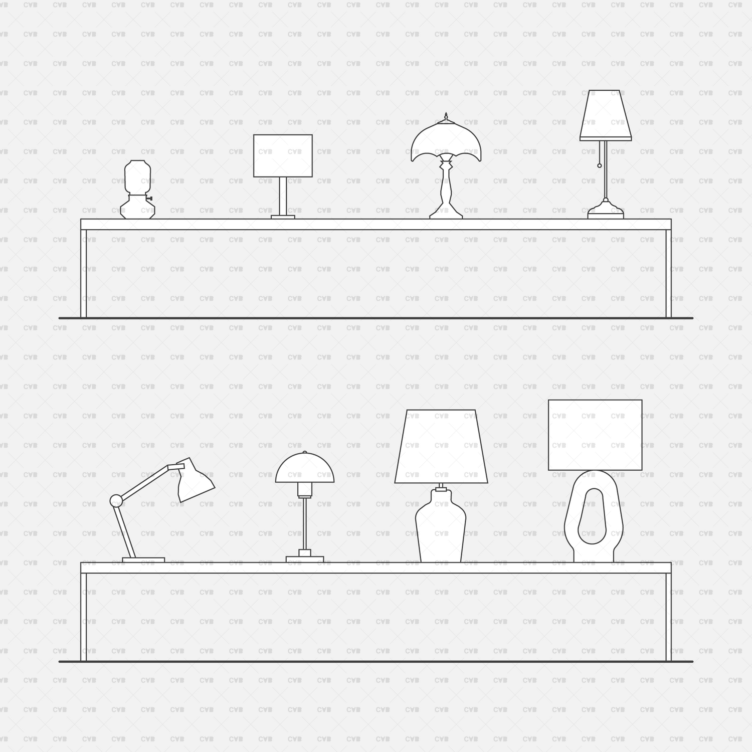 Lighting CAD Blocks – Wall, Ceiling & Track Lamps | CADasBuilt – cadasbuilt