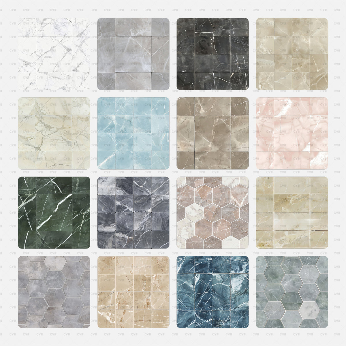 Seamless Pattern Library of Marble Tiles Textures | CADasBuilt – cadasbuilt
