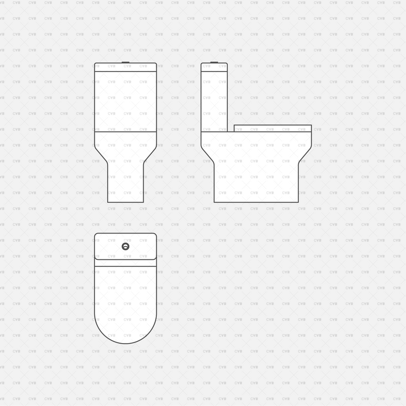 Dynamic Free CAD Toilet Block - Dynamic DWG + SVG – cadasbuilt