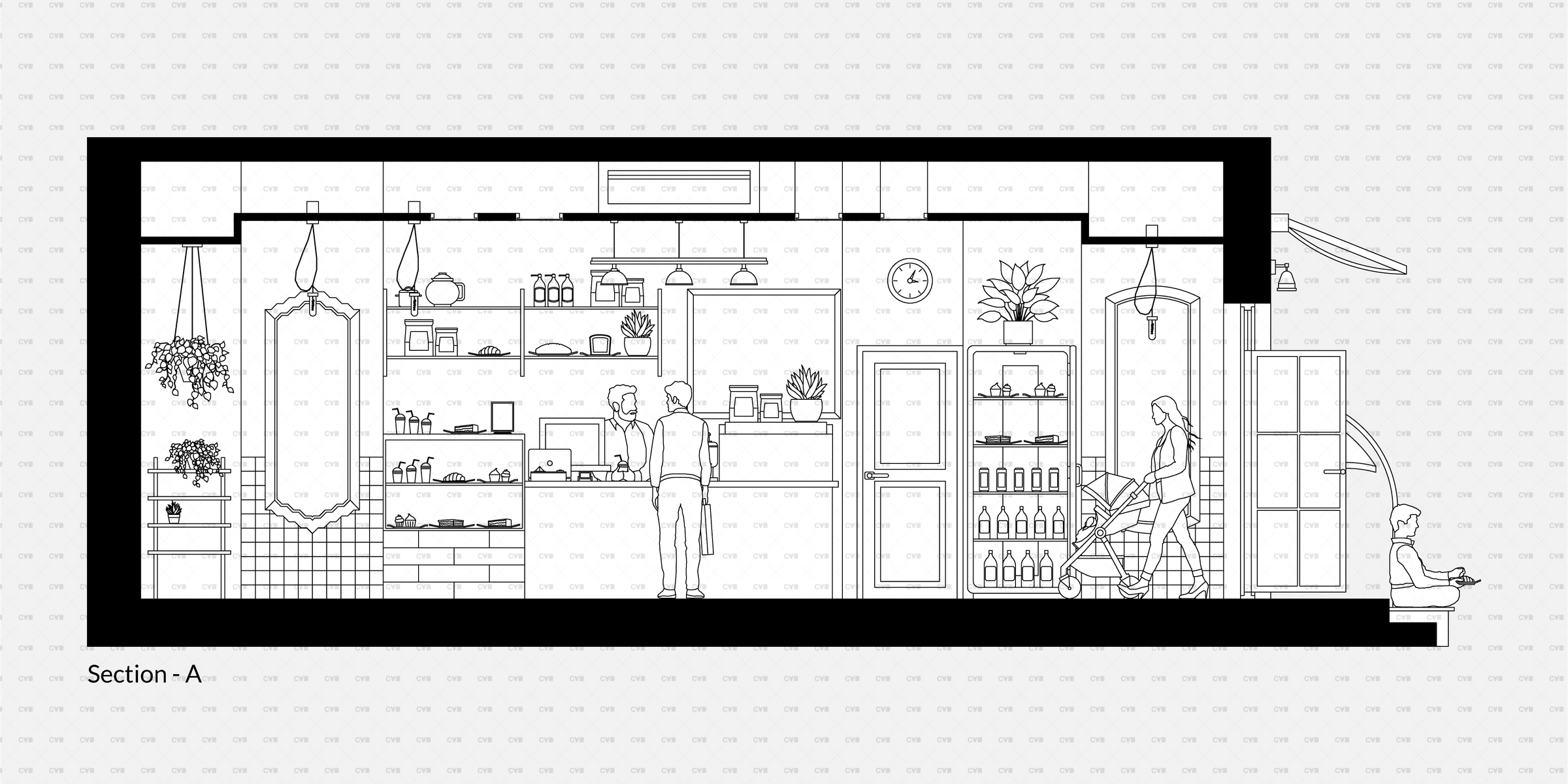 CAD and Vector Coffee Shop (145 CAD Blocks) | CADasBuilt – cadasbuilt