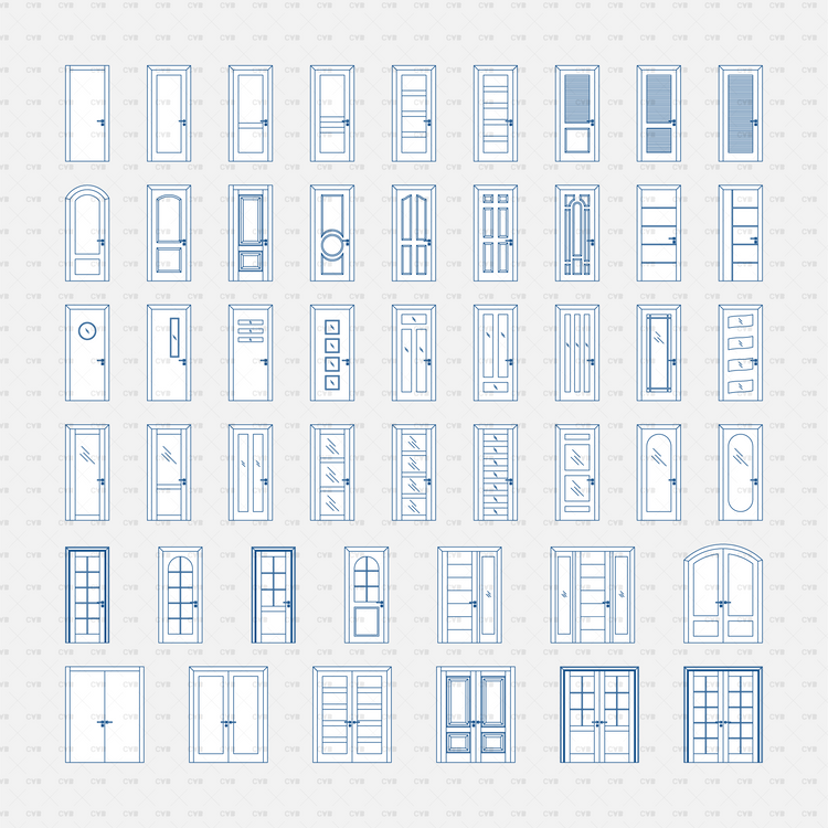 Door & Window CAD Blocks DWG for AutoCAD | CADasBuilt – cadasbuilt