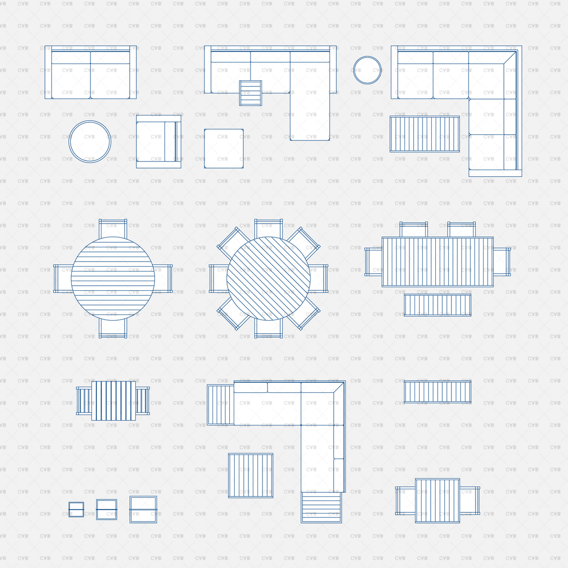 Download DYNAMIC CAD BLOCKS Outdoor Furniture | CADasBuilt – cadasbuilt