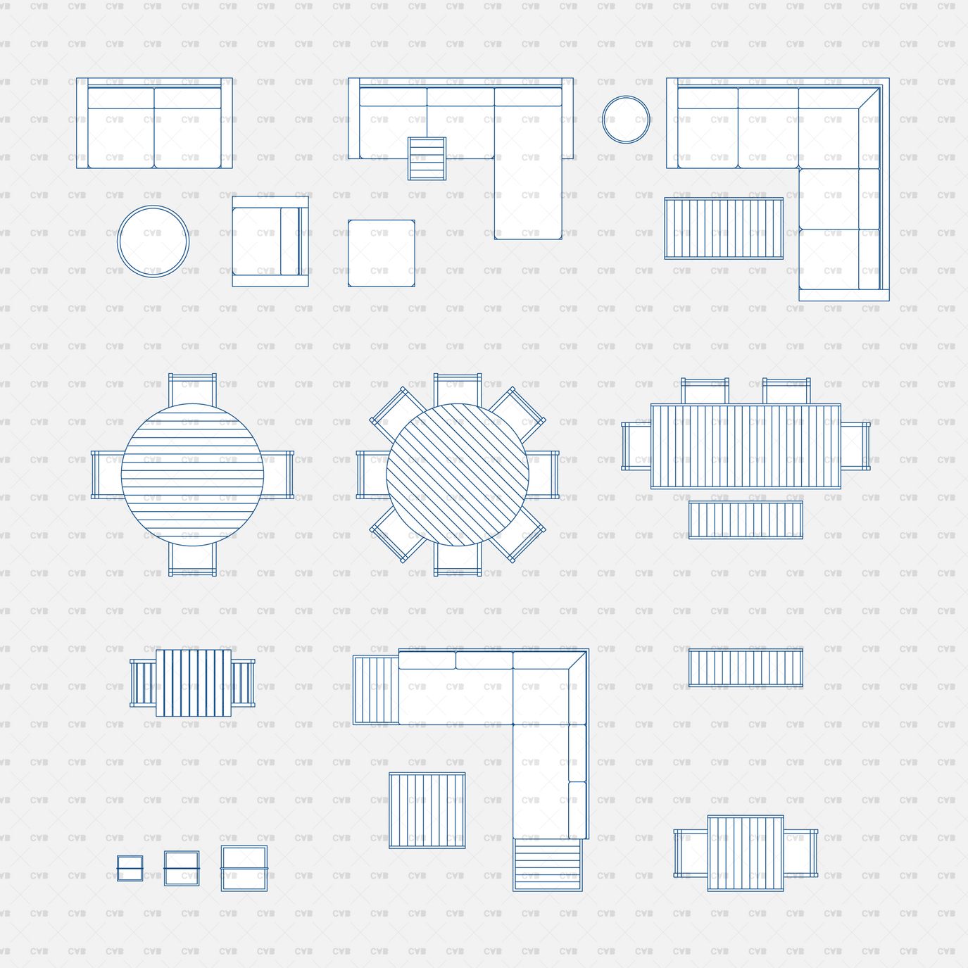 Download DYNAMIC CAD BLOCKS Outdoor Furniture | CADasBuilt – cadasbuilt