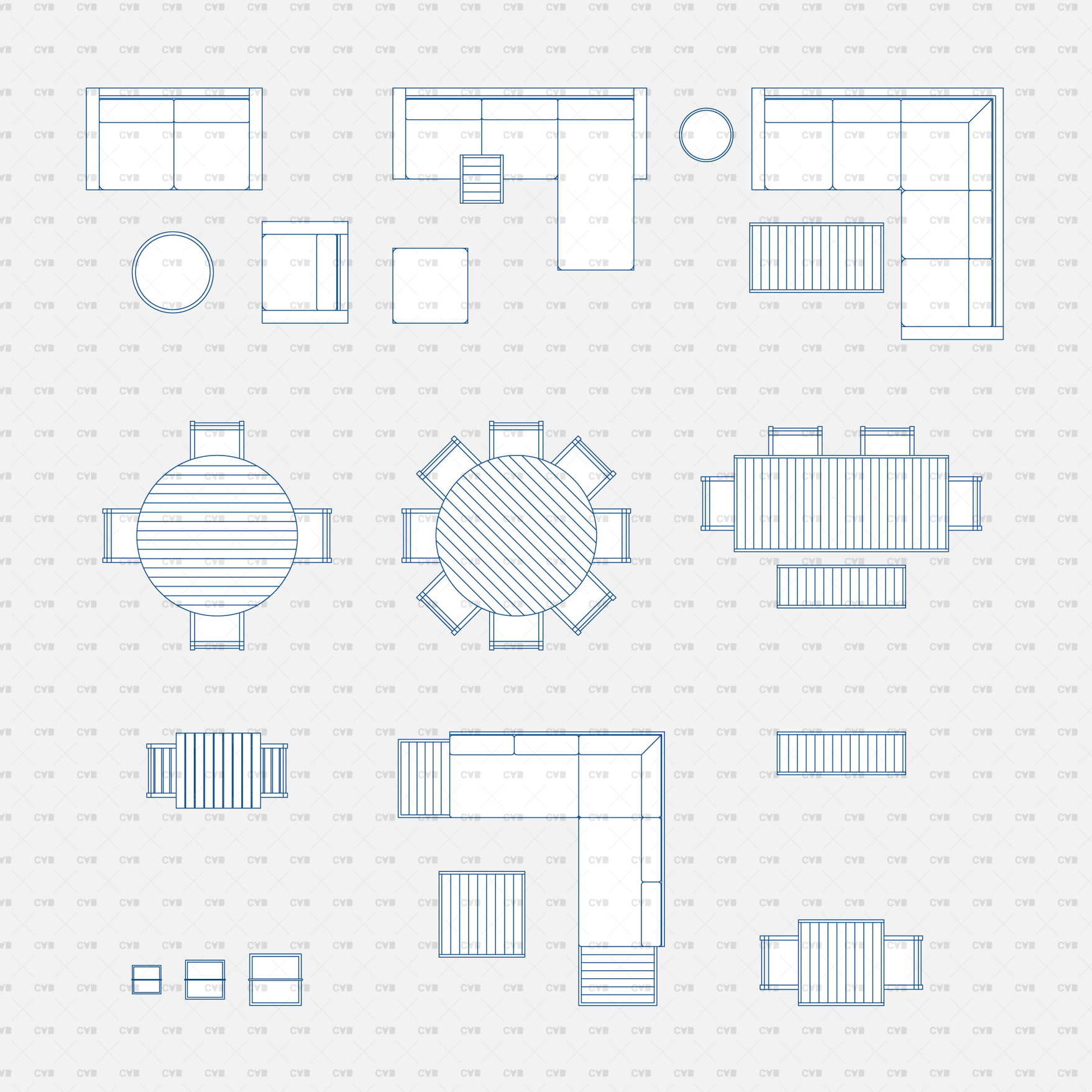 Download DYNAMIC CAD BLOCKS Outdoor Furniture | CADasBuilt – cadasbuilt