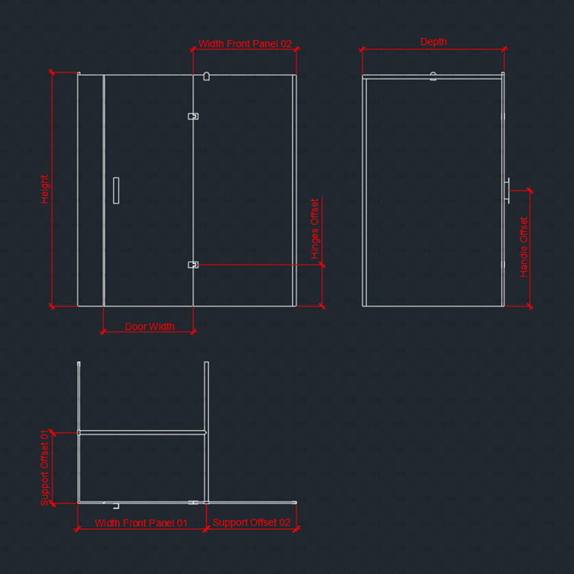 Download Dynamic CAD Shower Enclosures | CADasBuilt – cadasbuilt