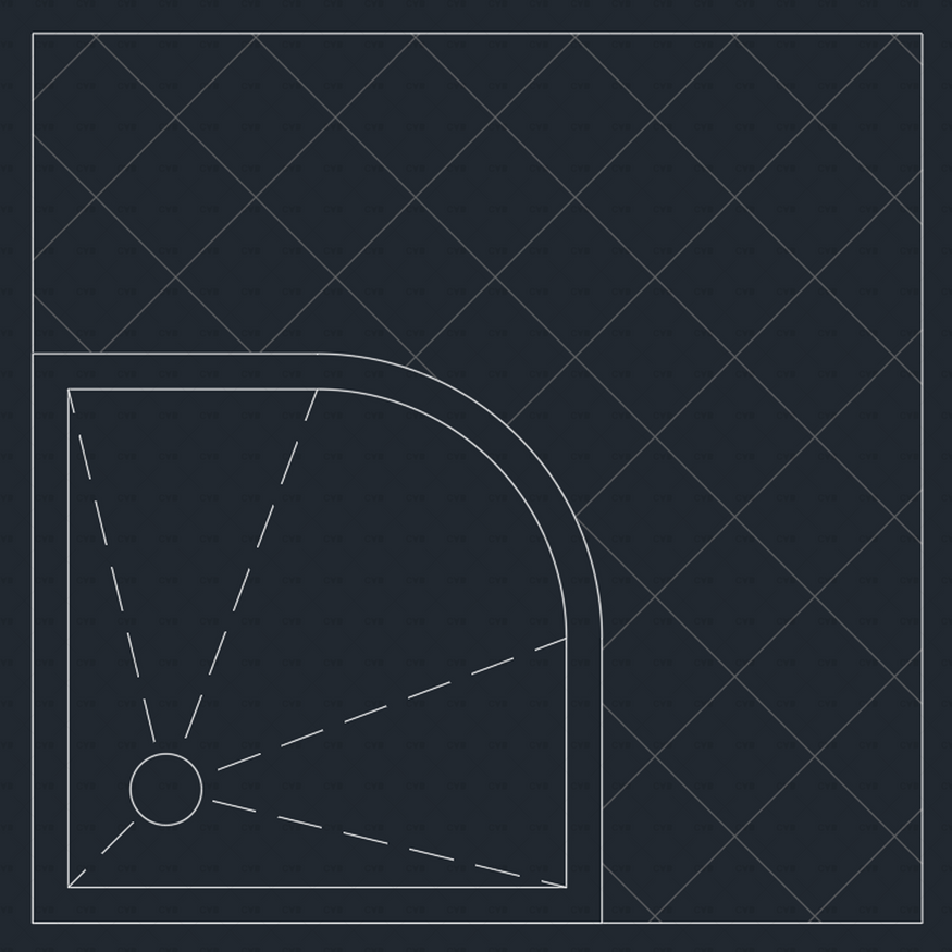 Download Dynamic CAD Blocks Shower Trays | CADasBuilt – cadasbuilt