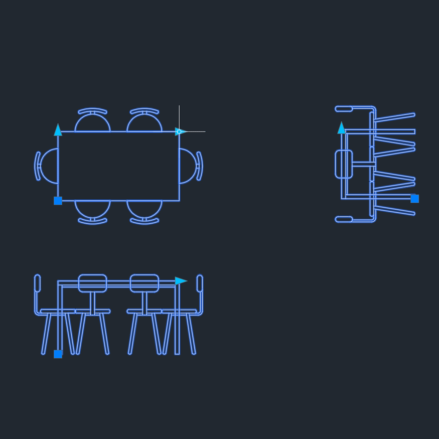 Download DYNAMIC CAD BLOCKS Dining Tables | CADasBuilt – cadasbuilt